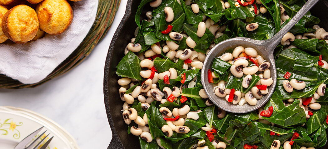 Collards & Black Eyed Peas Casserole Recipe - Have A Plant