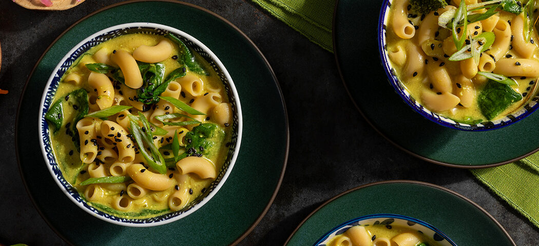 Golden Coconut, Broccolini, & Spinach Pasta Soup With ZENB Elbows ...
