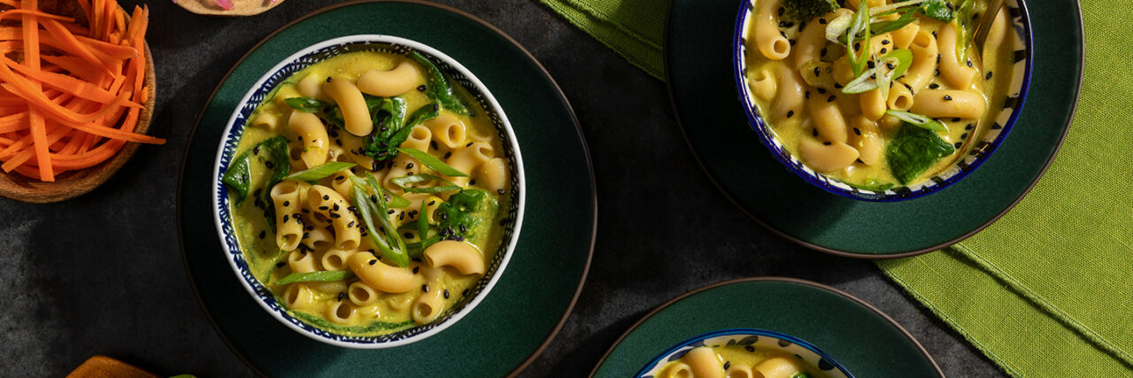 Golden Coconut, Broccolini, & Spinach Pasta Soup With ZENB Elbows ...